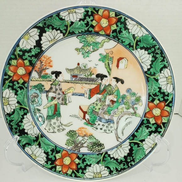 Dining | Vintage Chinese Hand Painted Dinner Plate | Poshmark